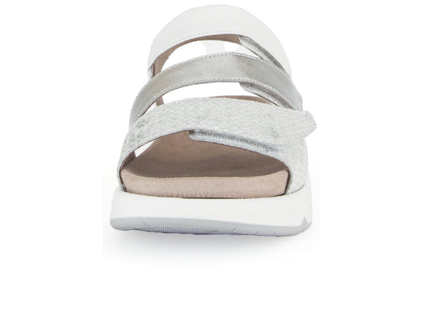 Gabor Rolling Soft 66.882.51 | White Silver | Ladies Sandals at Gabor ...